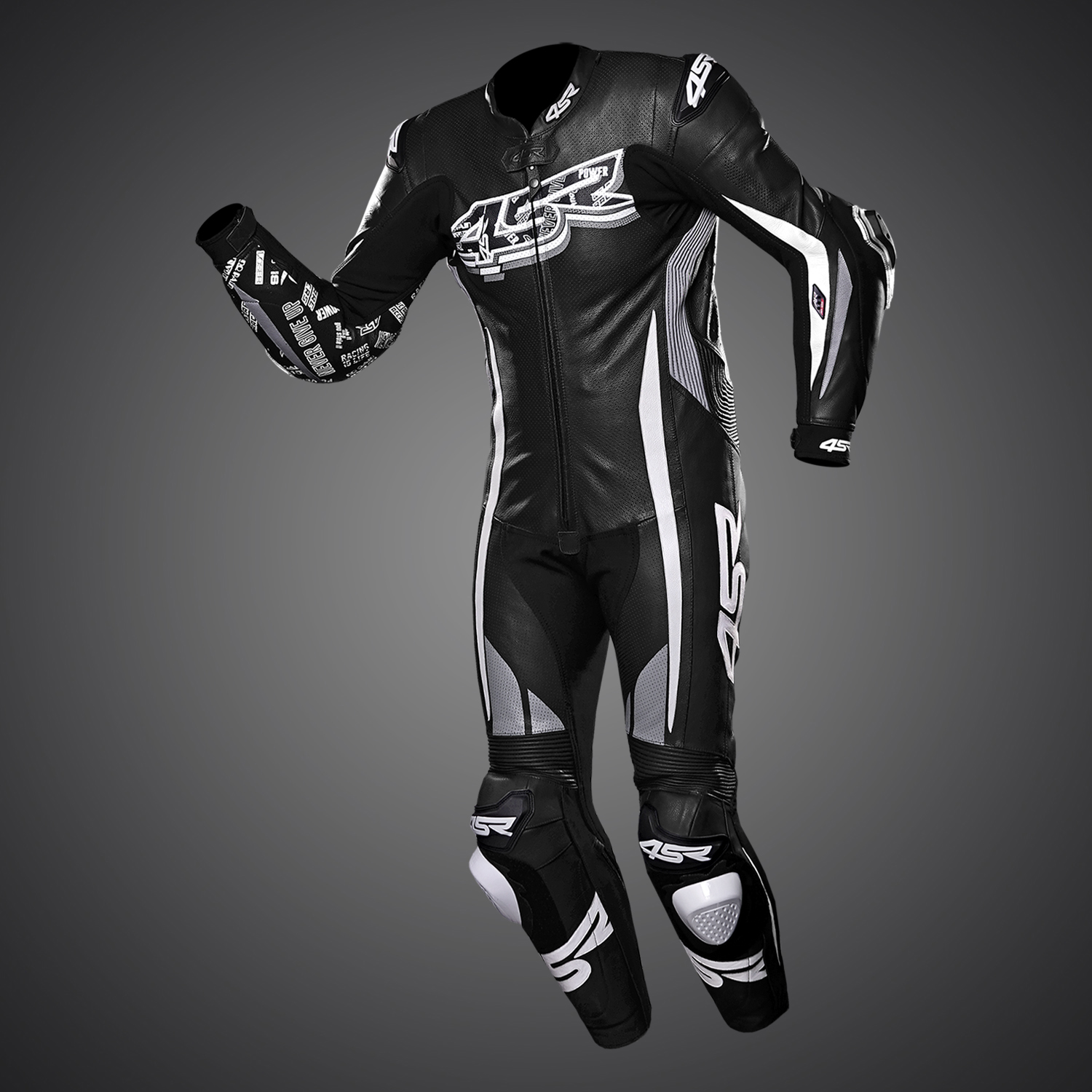 4SR one-piece leather suit Racing Power AR Airbag Ready